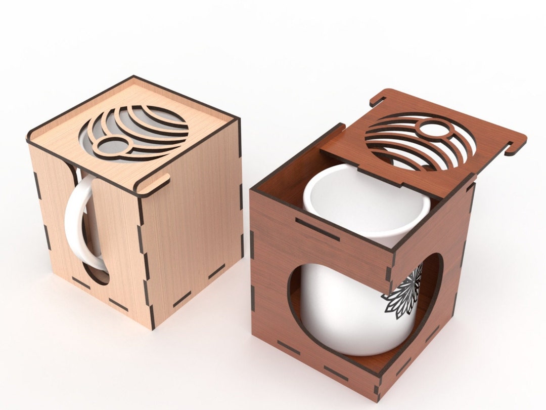 Mug Box Template Svg Mug Press Svg Display Box Instant - Etsy Ireland