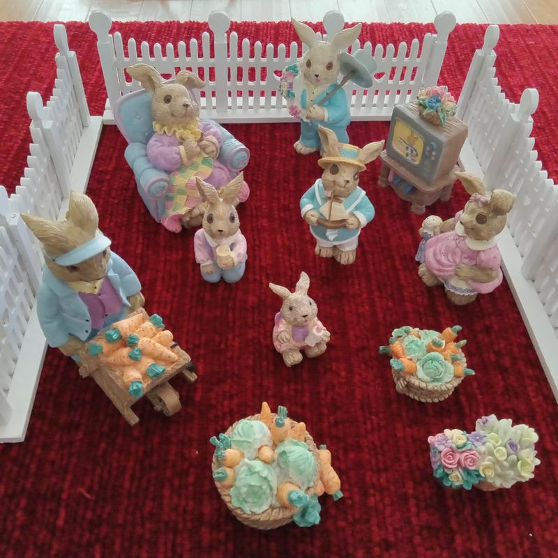 Bunny Figurines - Etsy