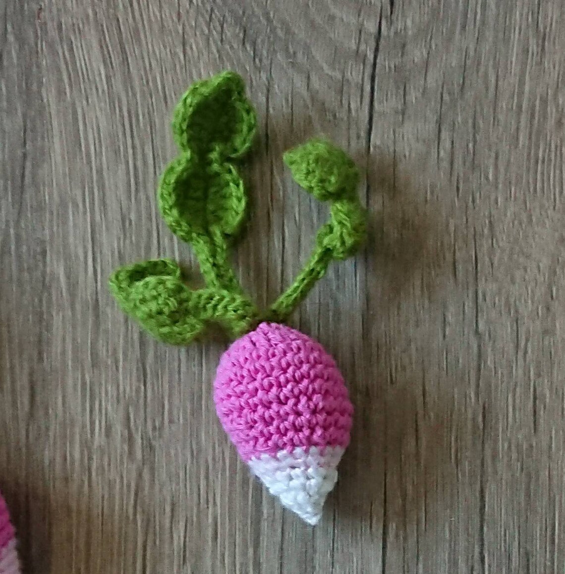 Christmas radish food ornament crochet Montessori vegetable | Etsy