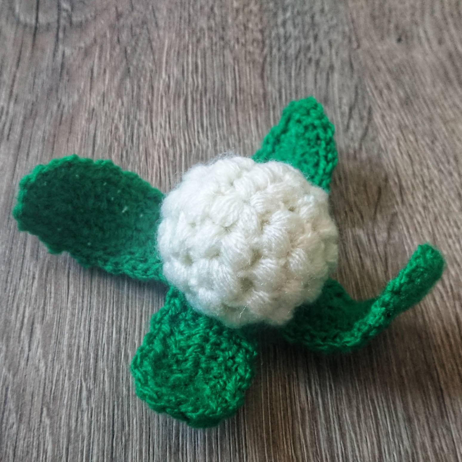 Montessori Toy Cauliflower Vegetable Playfood Crochet Educational Toy ...