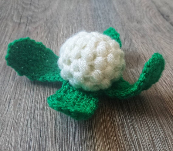 Montessori Toy Cauliflower Vegetable Playfood Crochet - Etsy Ireland