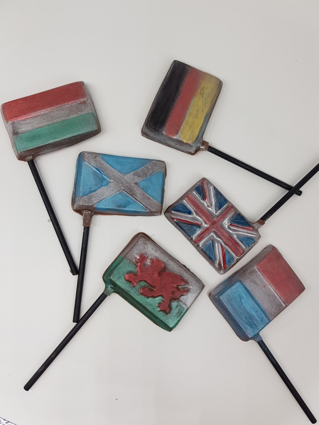 Flags Countries Lollipops X 5 - Etsy