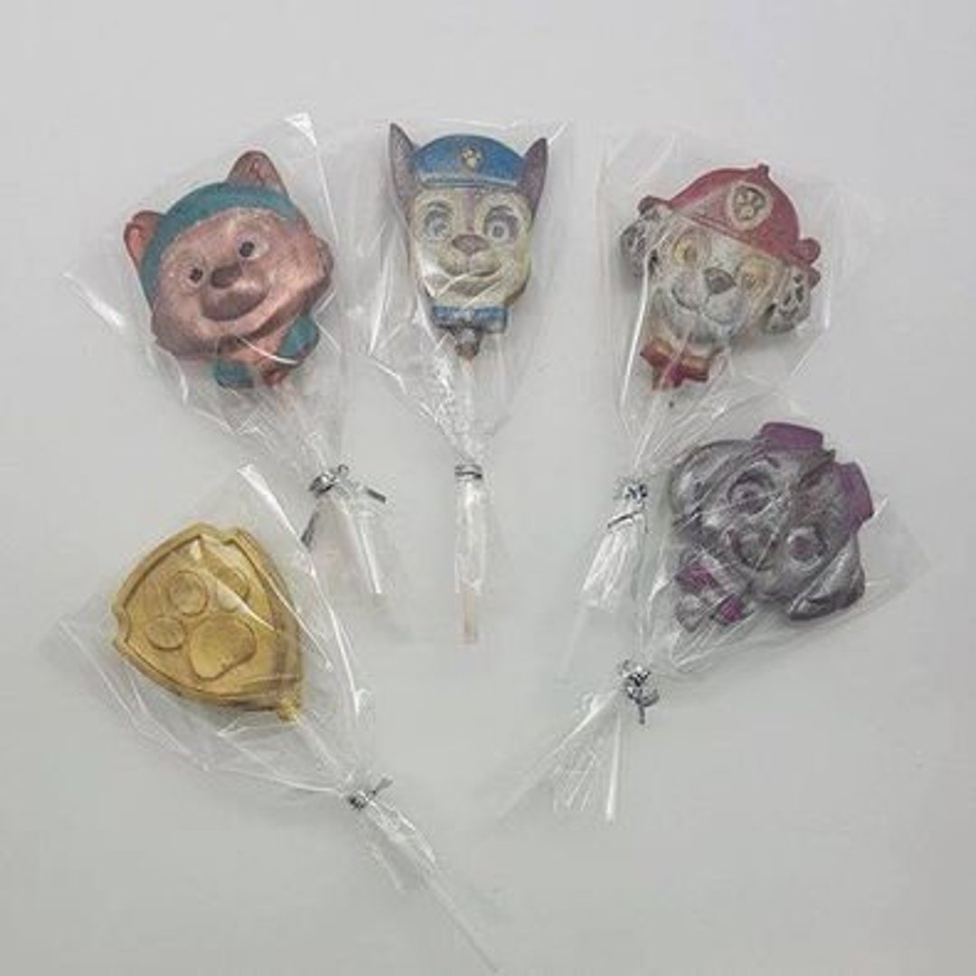 Pow Patrol Chocolate Lollipops X 5 - Etsy