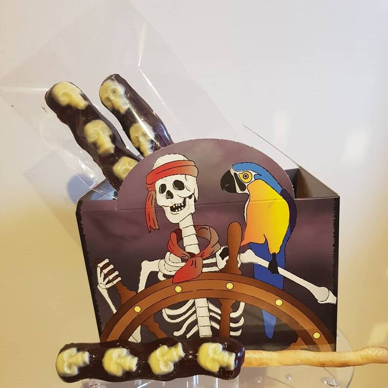 Party Pirate Sweet Chest With Lollipops Cake Toppers - Etsy