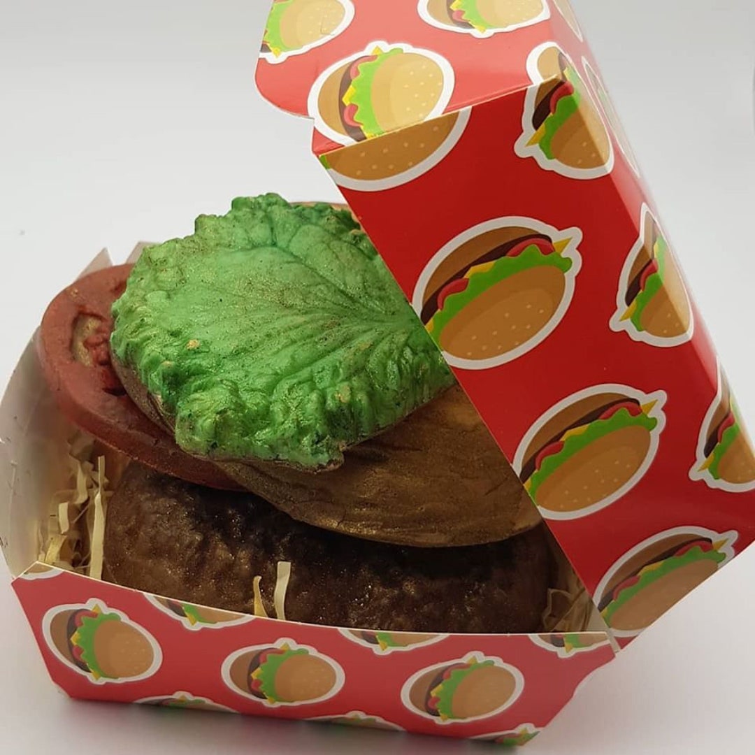 Chocolate Burger Pretend Funny Food/fake Food/joke/prank/novelty ...