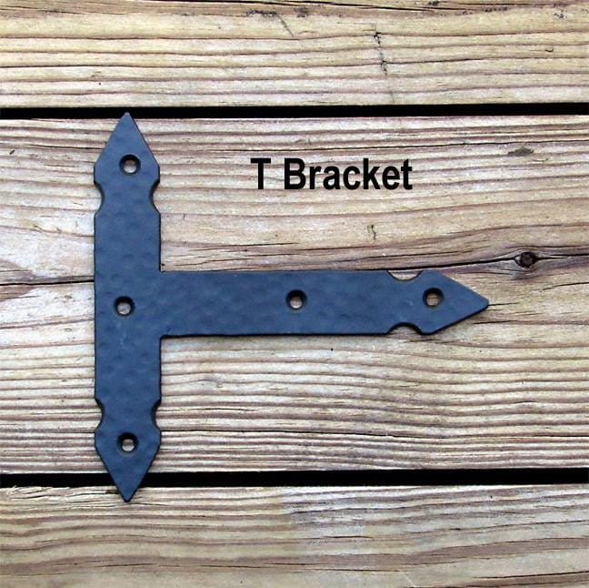 Hand-forged Rustic Hammered Brackets Braces incl. Rustic - Etsy