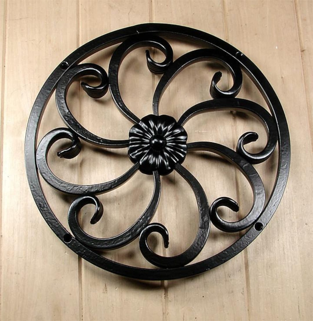 Round Decorative / Window Grille / Decorative Fishtail Scroll - Etsy