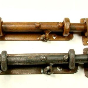 Heavy Duty Rustic Surface Slide Bolts (with Eyelet) for Top of Door or ...