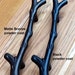 Tree Branch Barn Door Handle and Matching easy Mount Textured Flush ...