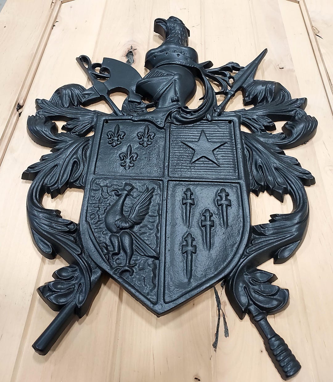 Shield of Honor - Black Powder Coat Finish - Etsy