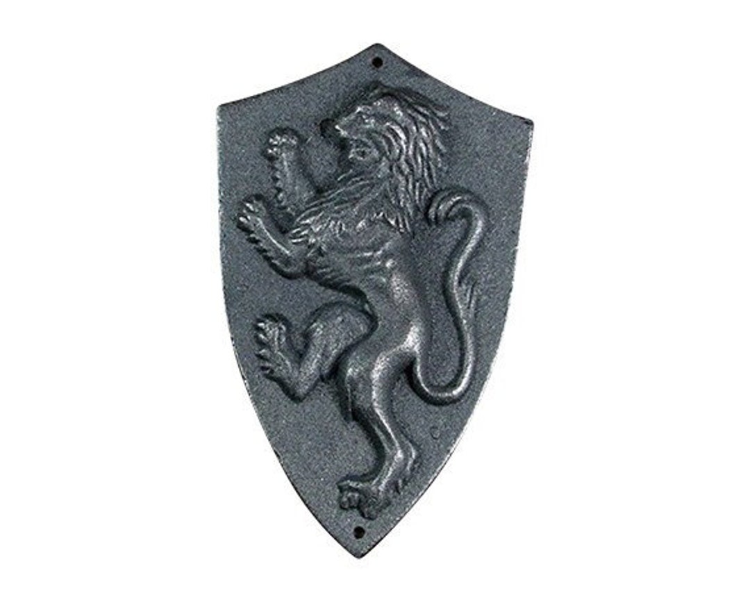 Rampant Regal Lion Plaque - Unfinished or Black - Etsy