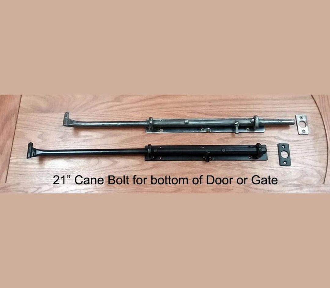 Rustic Cane Bolt With "fish Tail" Handle -21 Inch Length - for Bottom ...