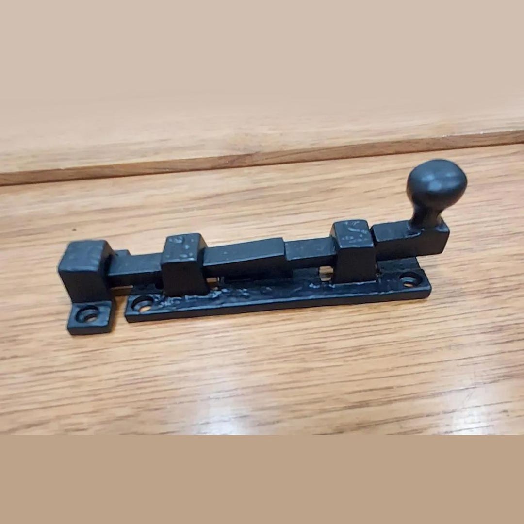 Small Surface Slide Bolt With Round "ball" Handle - Etsy