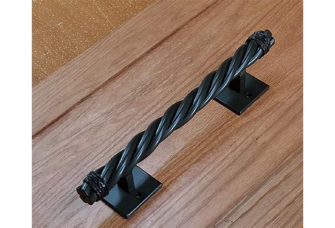 Barn Door Handle - Rustler #4 Rope Style Door Pull 12" Length, Twisted ...