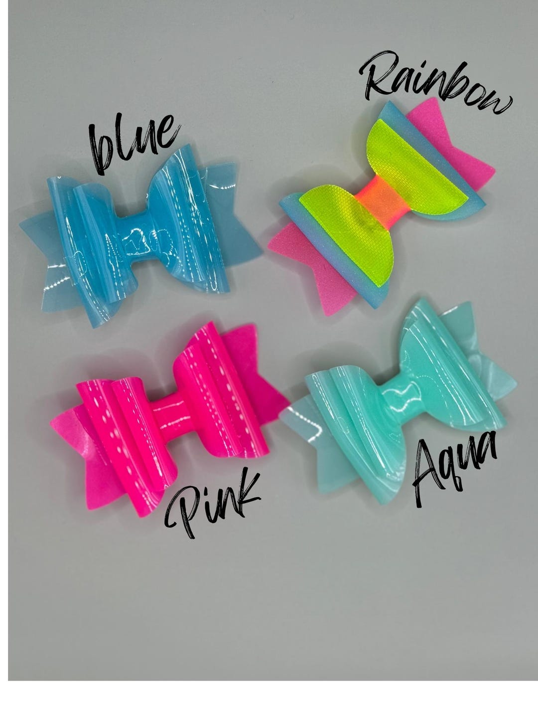 Waterproof Jelly Hair Bow / Girl Hair Bows / Birthday Party Gifts ...