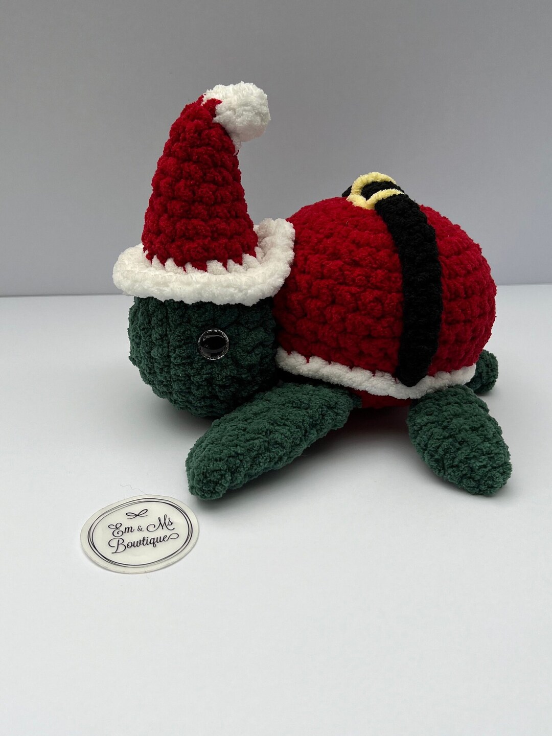 Santa Turtle - Etsy