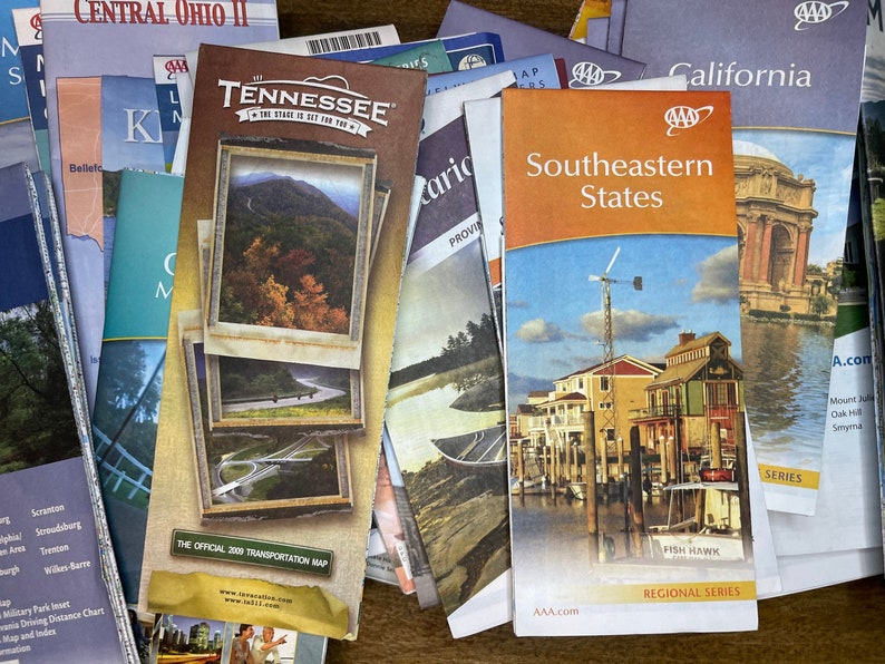 Bundle of 5 Pamphlet Maps - Etsy
