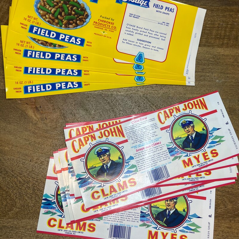 Old Can Labels - Etsy