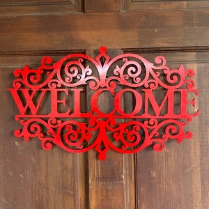 Elegant Welcome Sign Wall Hanger Welcome - Etsy