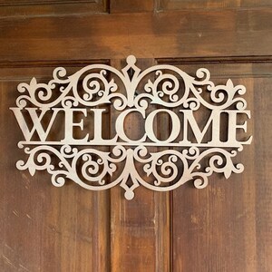 Elegant Welcome Sign, Wall Hanger, Welcome - Etsy