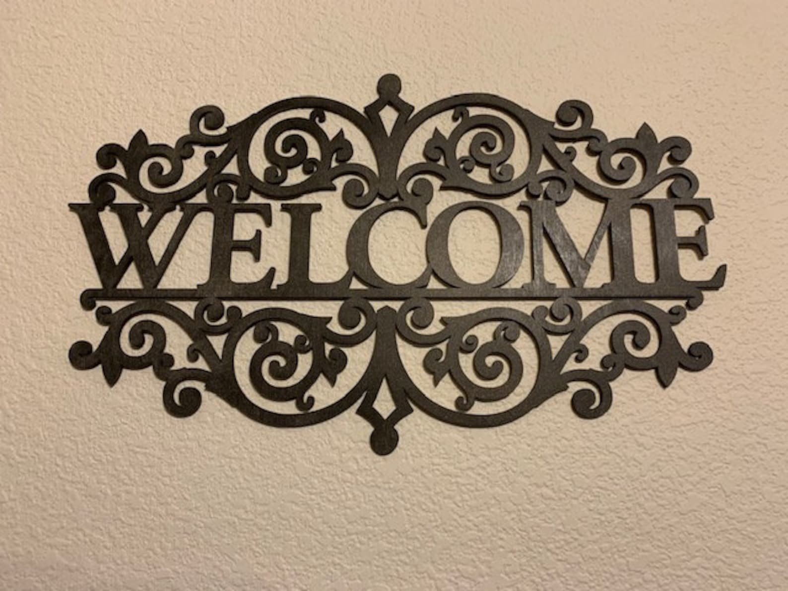 Elegant Welcome Sign Wall Hanger Welcome - Etsy