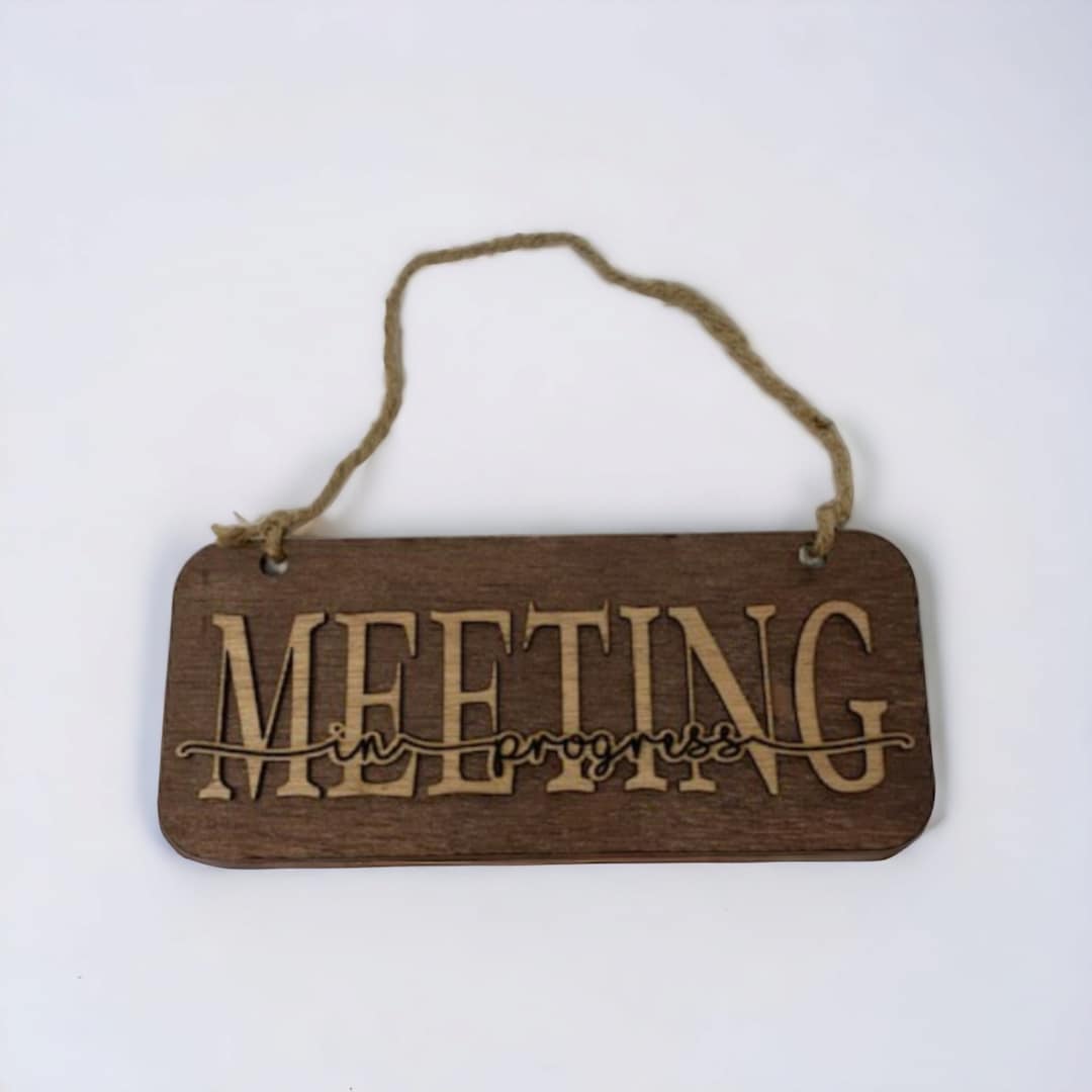 Zoom Meeting / Meeting in Progress Sign, Office Door Sign, Keep Out - Etsy