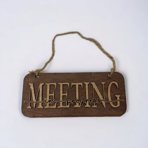 Zoom Meeting / Meeting in Progress Sign, Office Door Sign, Keep Out - Etsy