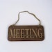 Zoom Meeting / Meeting in Progress Sign - Etsy