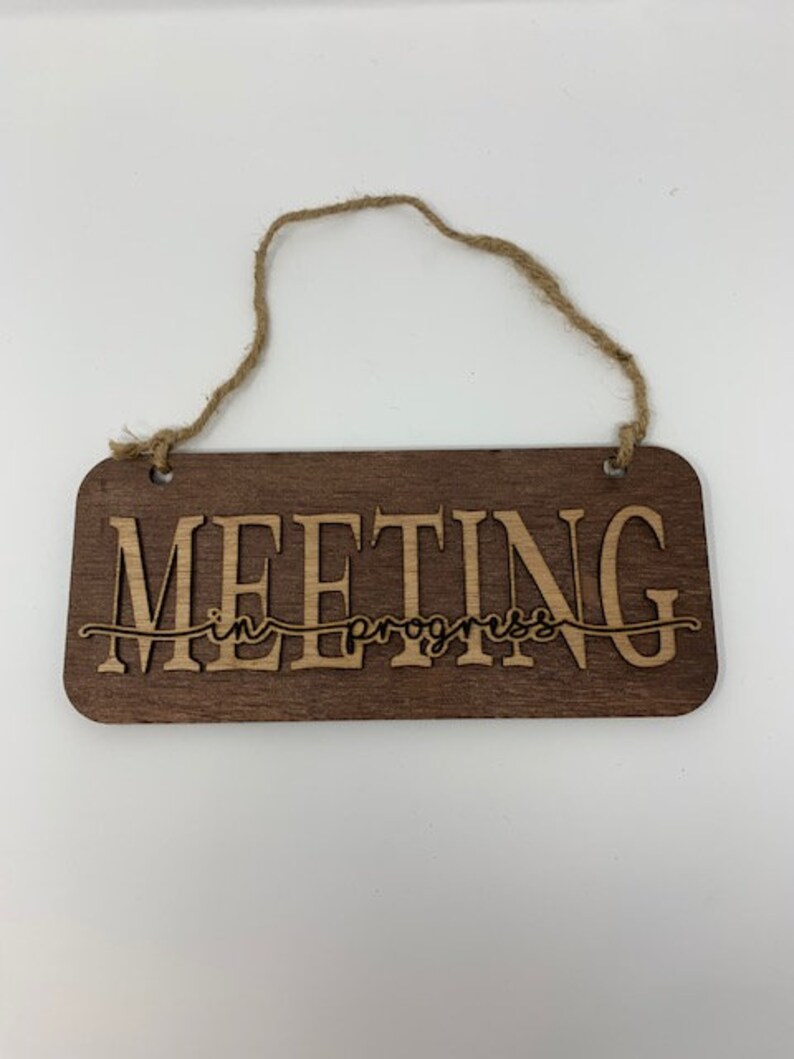 Zoom Meeting / Meeting in Progress Sign - Etsy