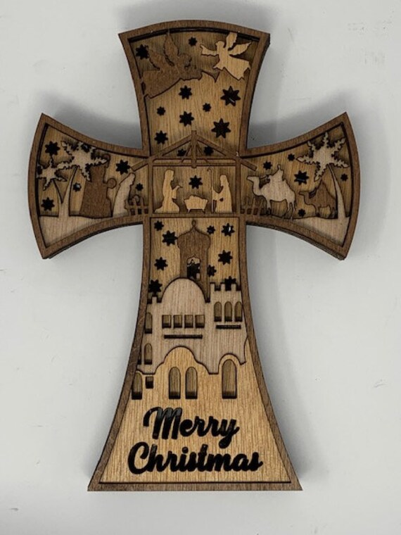 Lighted Christmas Cross