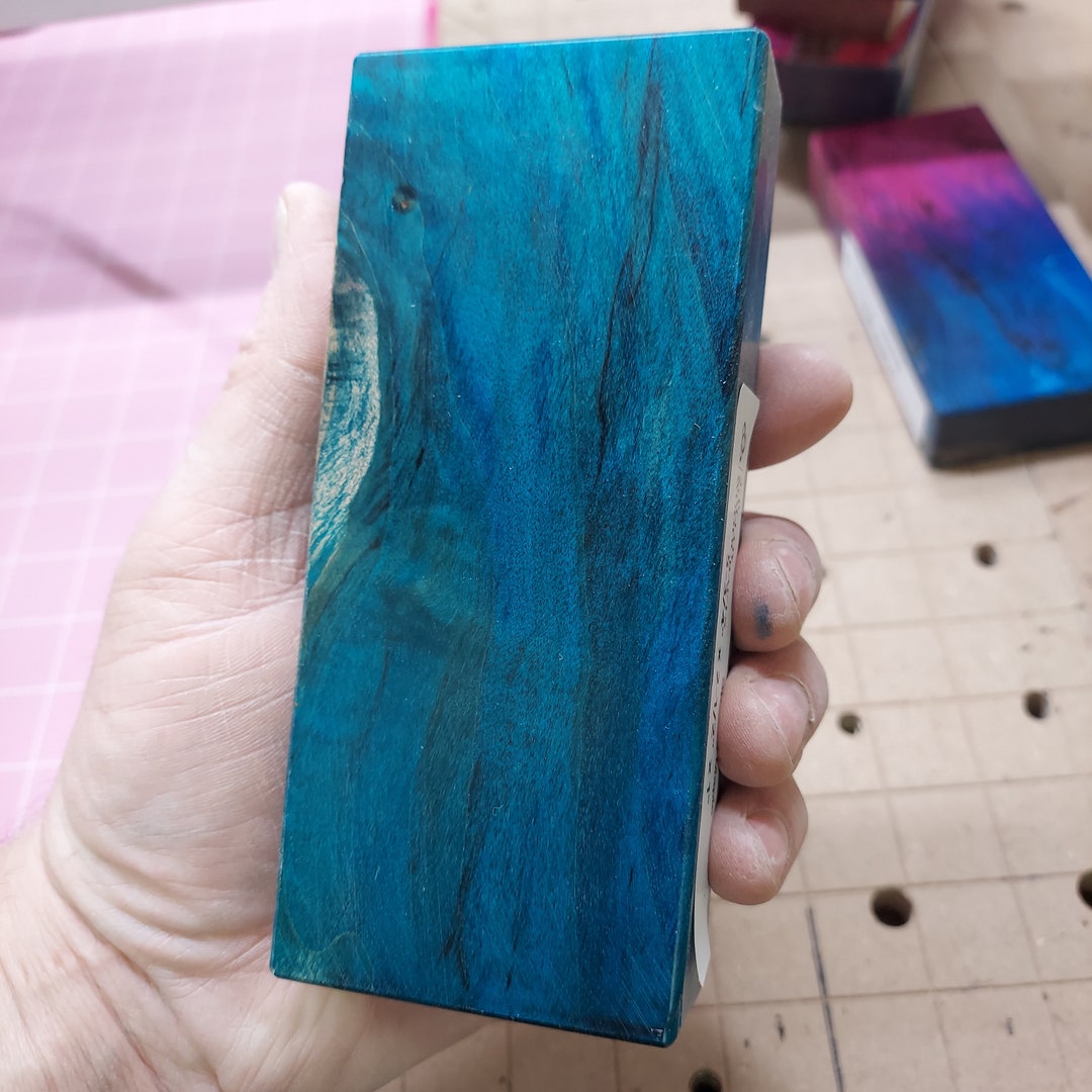 Dye Stabilized Spalted Maple Block. Stab Wood - Etsy
