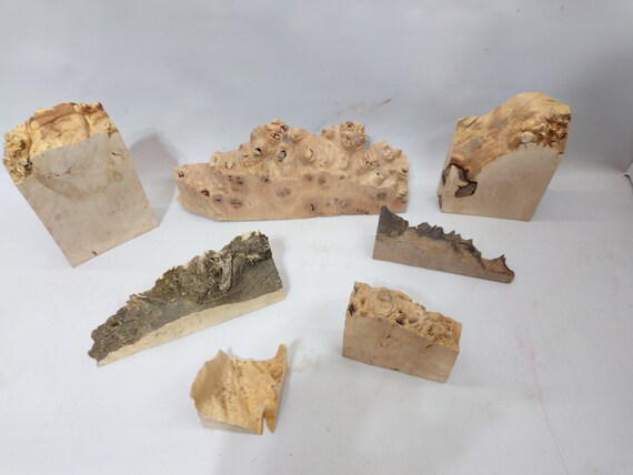 Large Flat Rate Box Filled With Live Edge Mixed Burl Cut-offs Materials ...