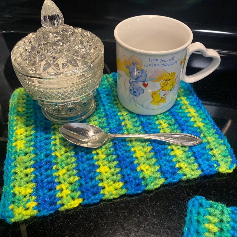 Crochet Mug Rug - Etsy