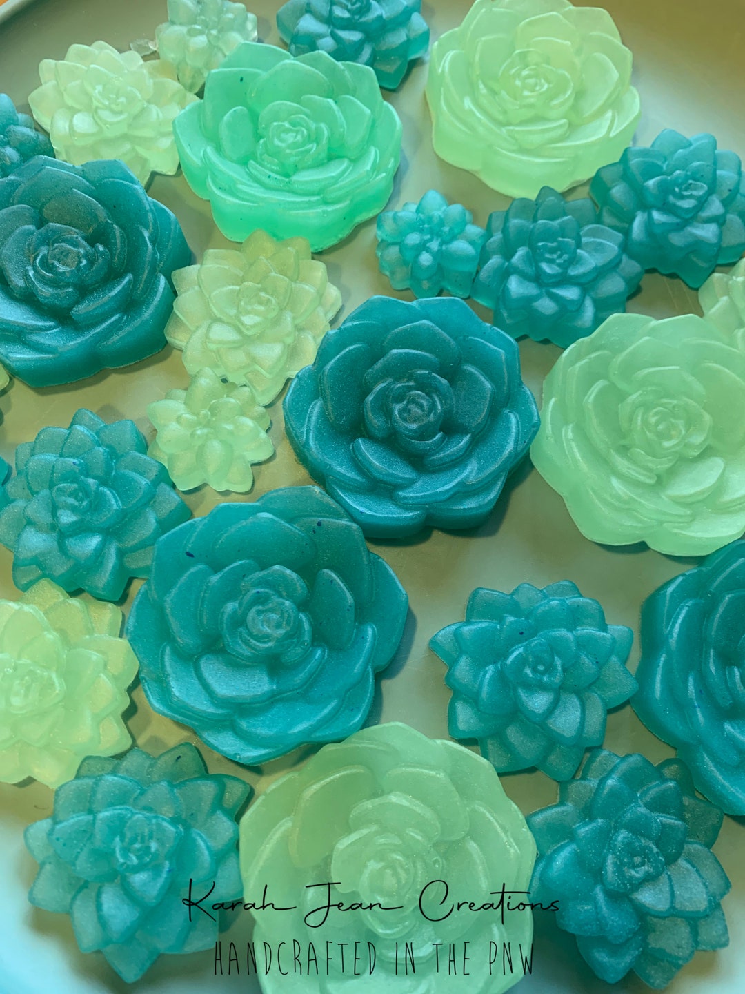 Natural Succulent Soaps - Hand Poured Soap - Gorgeous Succulent Shaped ...