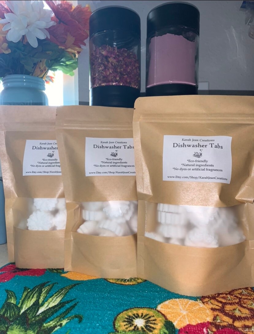 ZERO WASTE Natural Dishwasher Tabs eco-friendly All Purpose - Etsy