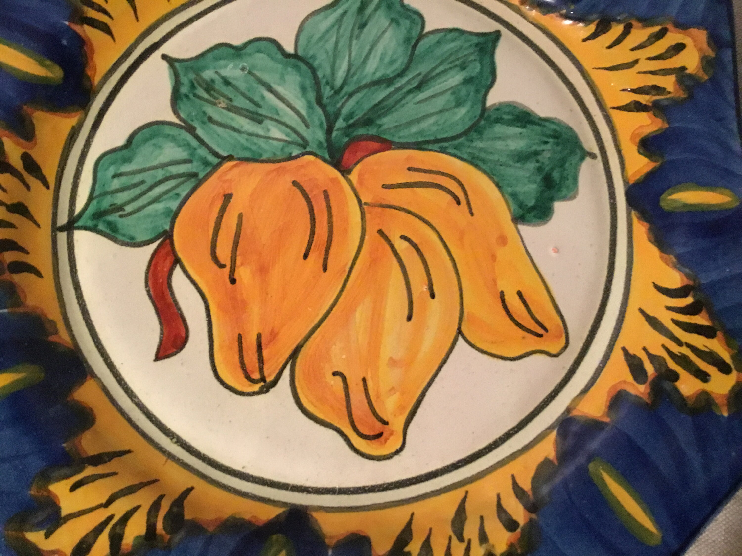E. Ortiz Mexico, Mexican Talavera 10” Hand Painted and Signed Plate. - Etsy