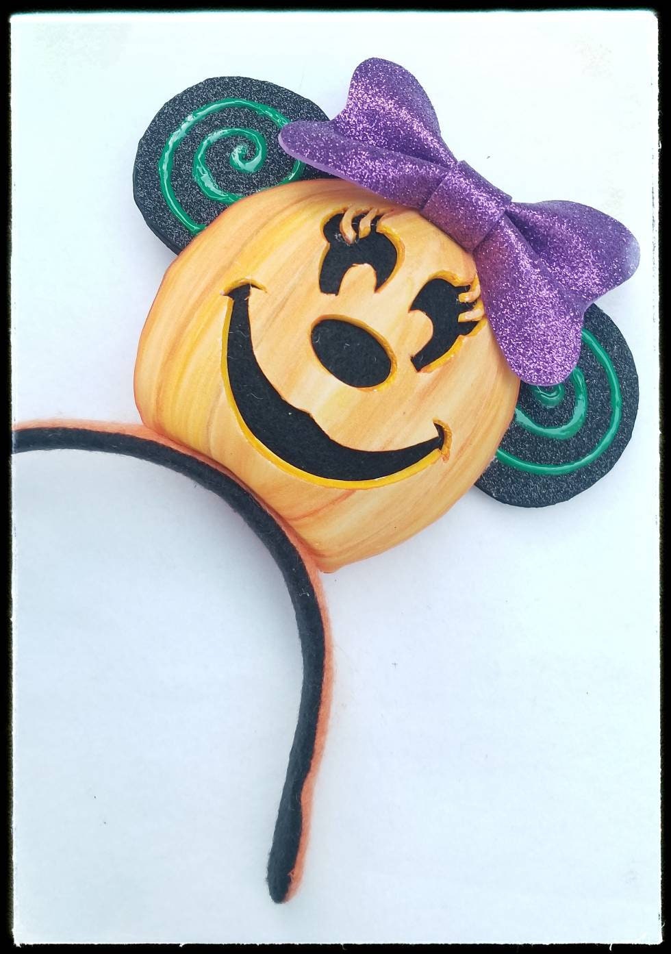 Mickey & Minnie Halloween Time Pumpkin Ears - Etsy