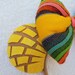Yellow Concha With Serape Bow Minnie Mouse Ears - Etsy