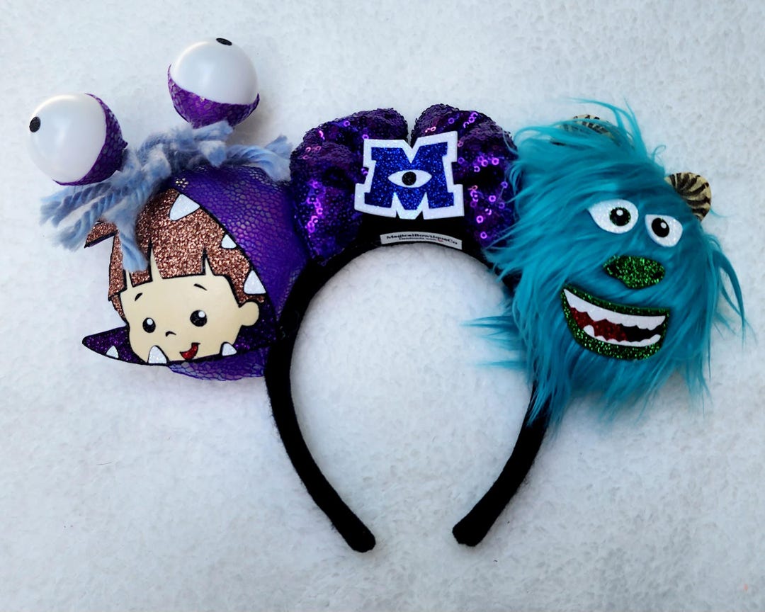 Sulley and Boo /monsters Inc. Inspired Minnie Mouse Ears. - Etsy