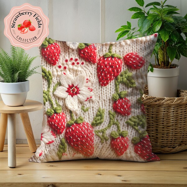 Strawberry Shortcake Pillow - Etsy