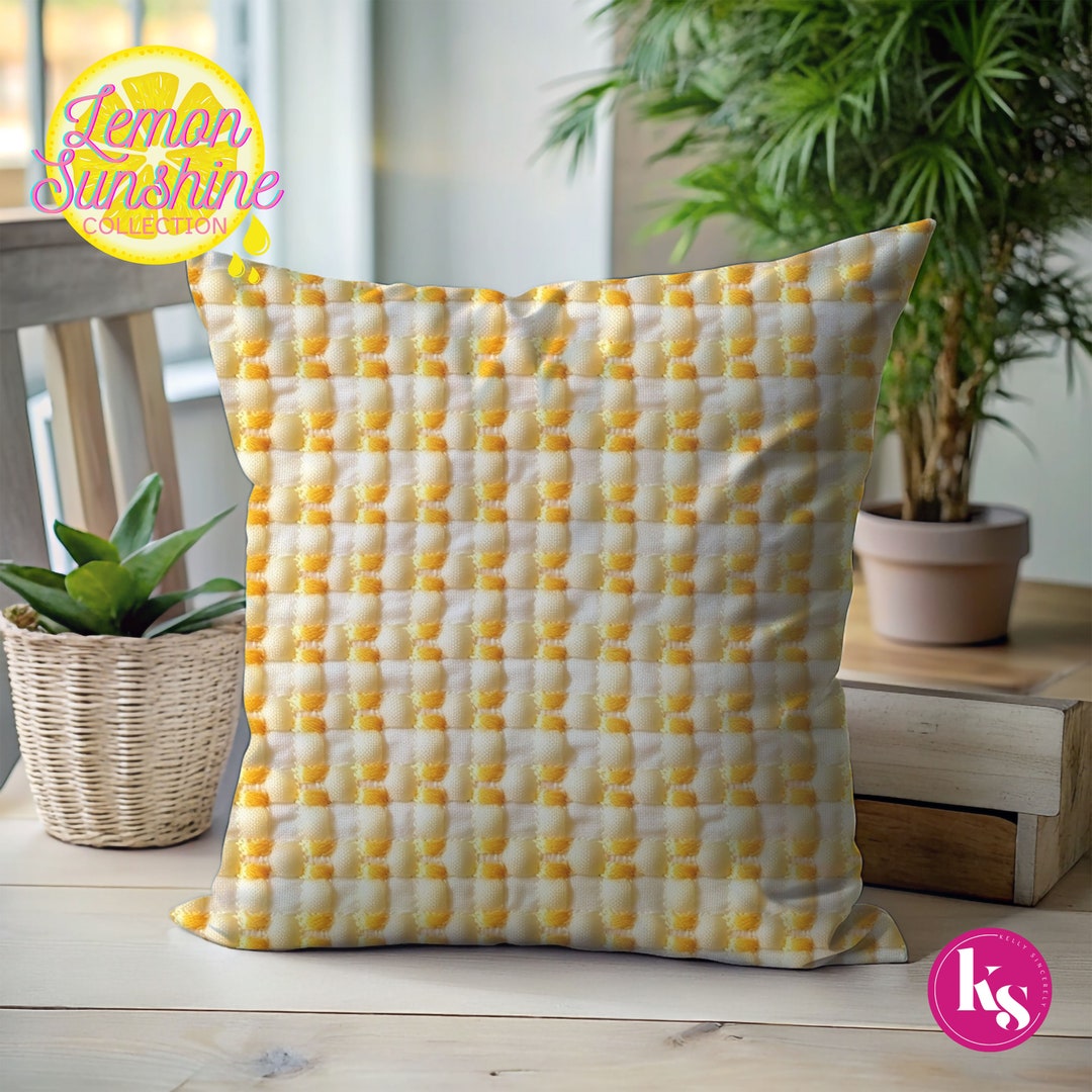 Lemon Cottagecore Decorator Summer Throw Pillow, Mothers Day Gift for ...
