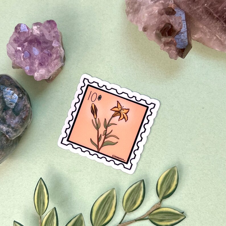 Hyrule Flora Stamp Sticker: Legend of Zelda Vinyl Sticker - Etsy