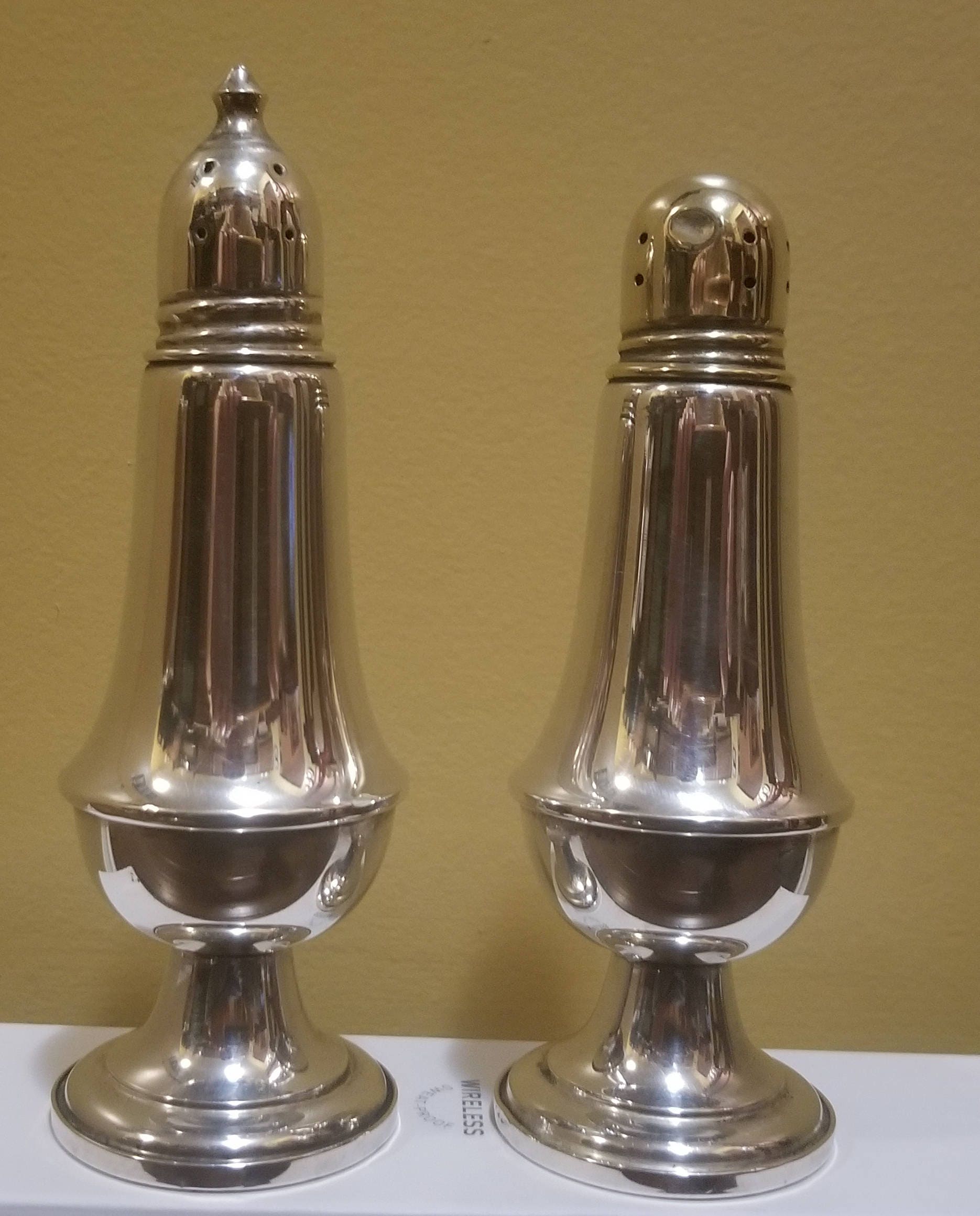 Antique Vintage Sterling Silver Alvin Salt and Pepper Shakers - Etsy