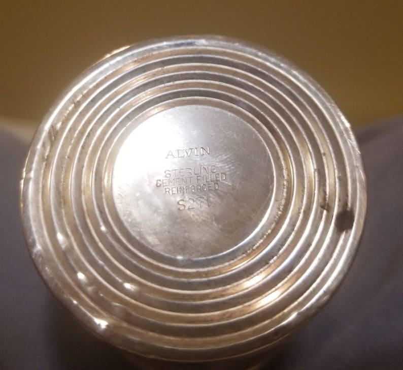 Antique Vintage Sterling Silver Alvin Salt and Pepper Shakers - Etsy