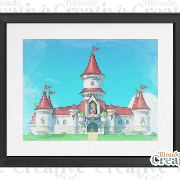 Princess Peach Castle Svg - Etsy