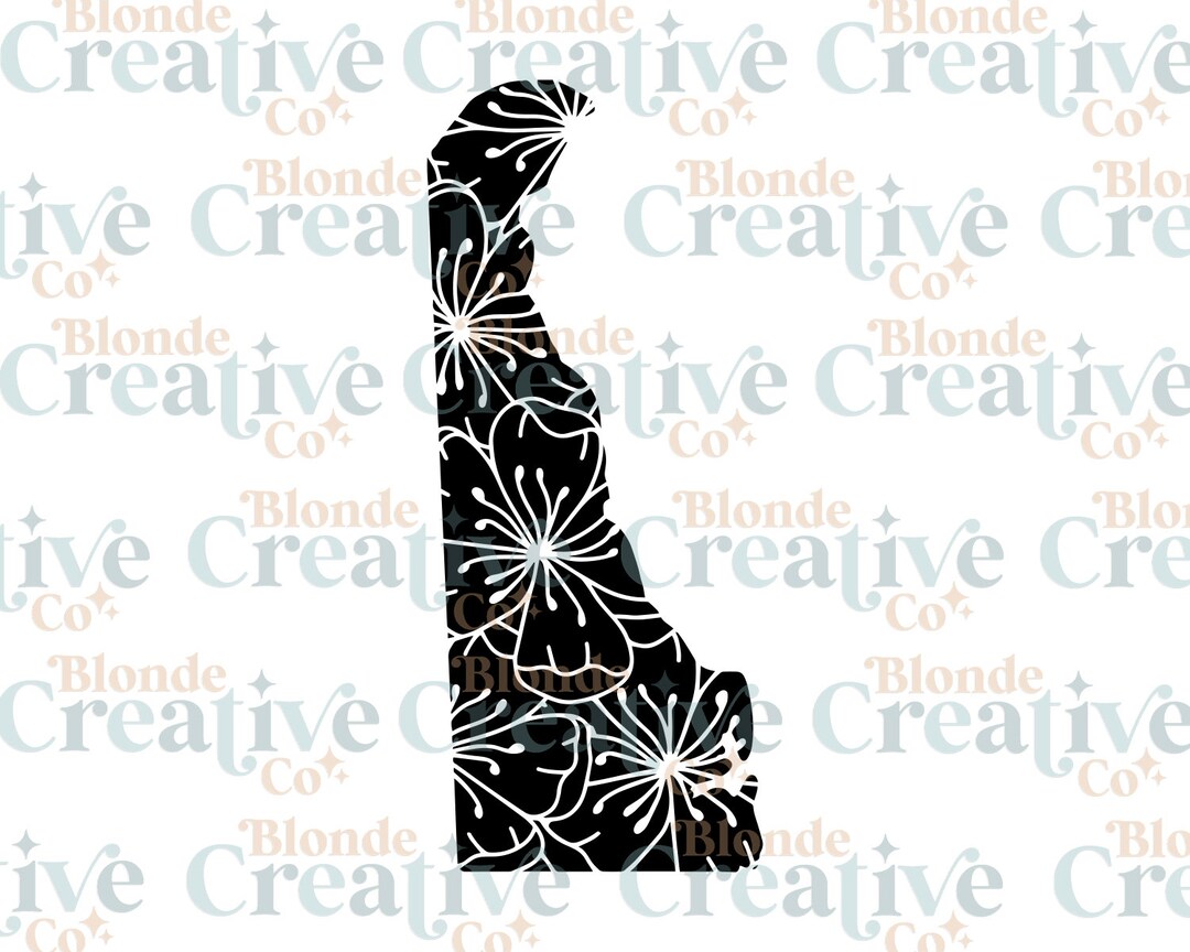 Delaware Peach Blossom SVG, PNG, JPEG State Outline State Flower - Etsy ...