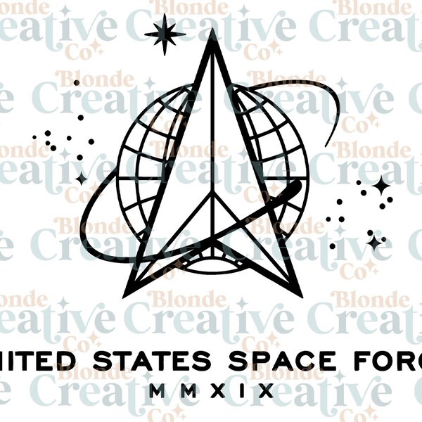 Space Force Logo Svg - Etsy