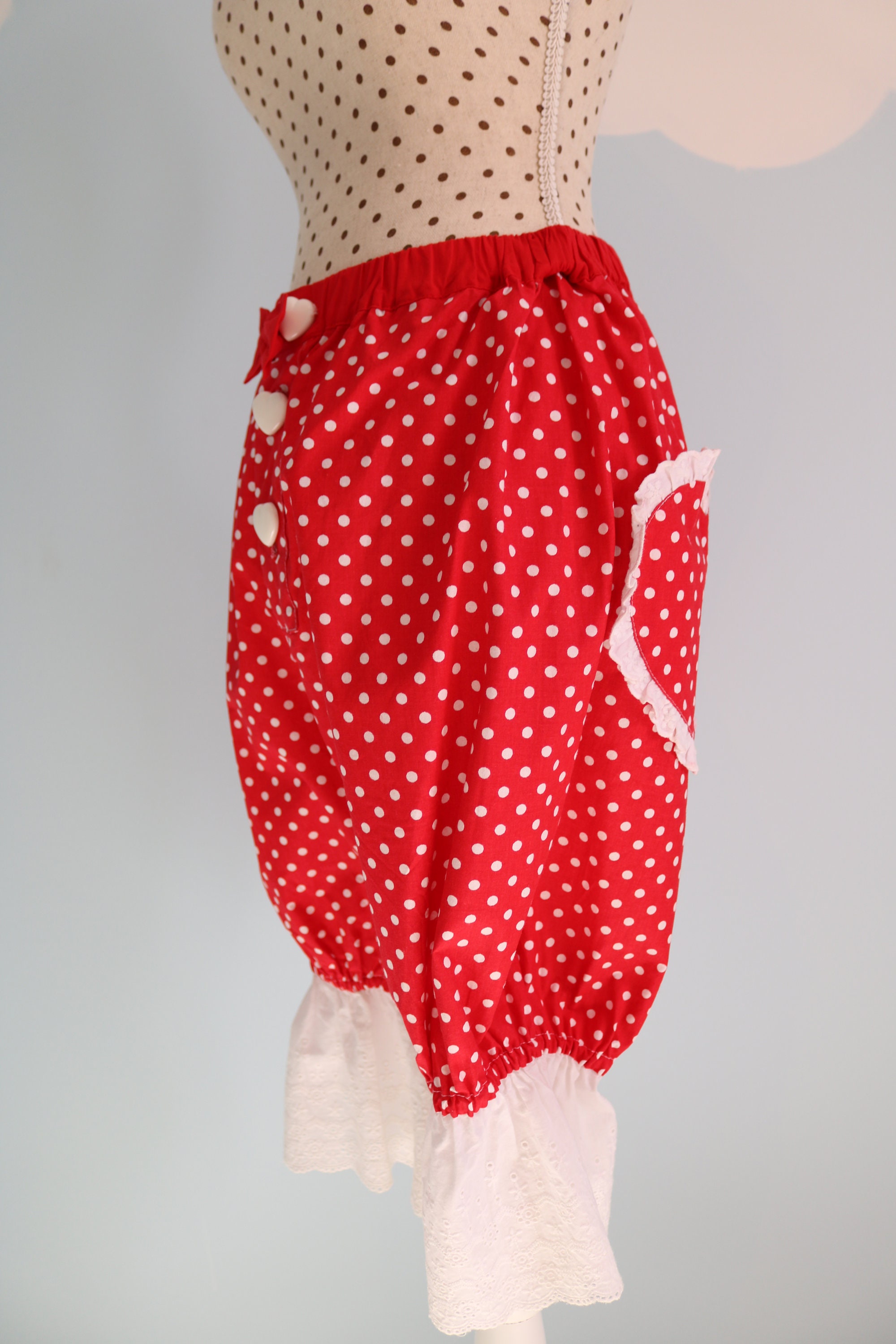 Minnie Mouse Polka Dot Bloomers, Disney Lolita Bloomers, Cotton Polka ...