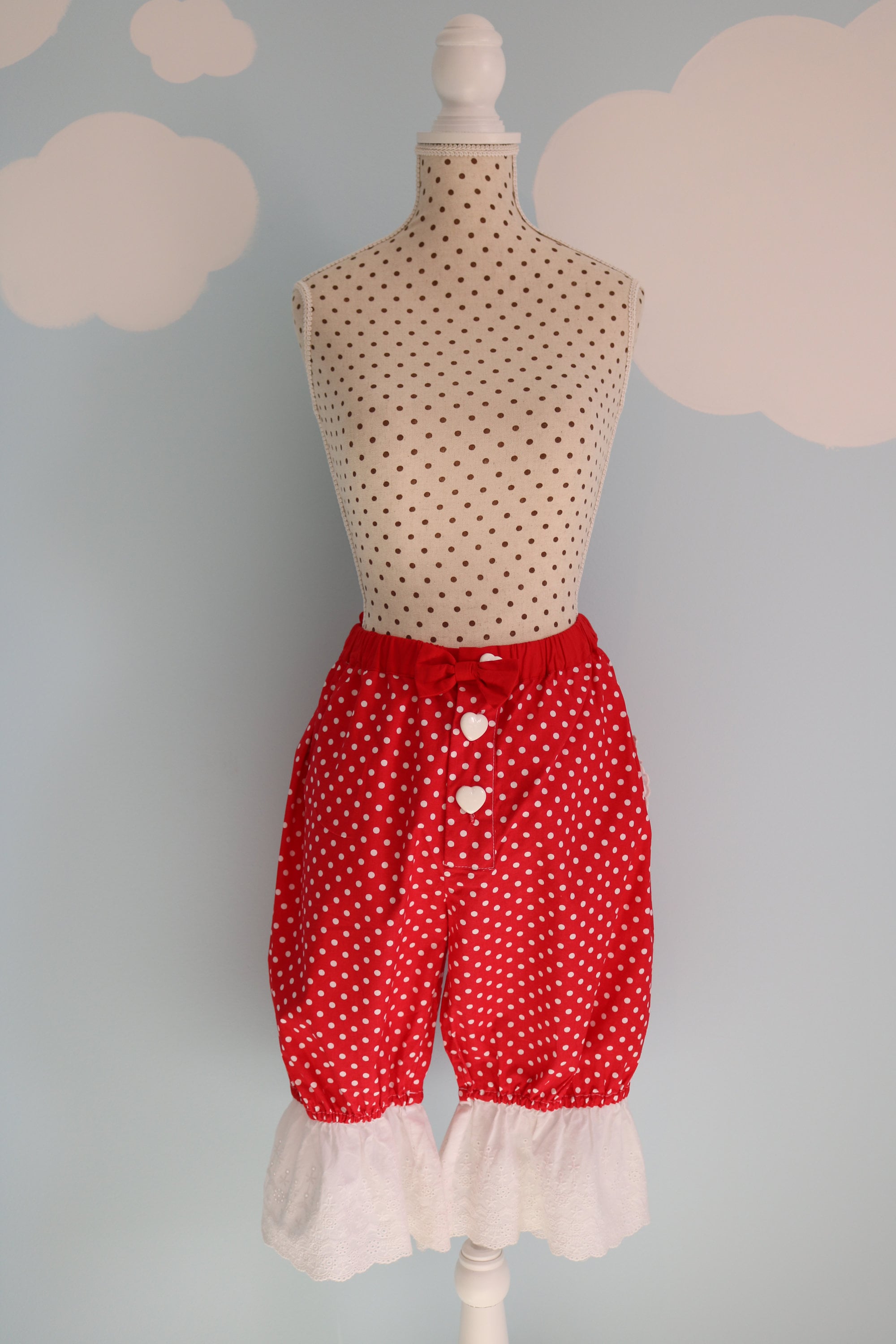 Minnie Mouse Polka Dot Bloomers, Disney Lolita Bloomers, Cotton Polka ...