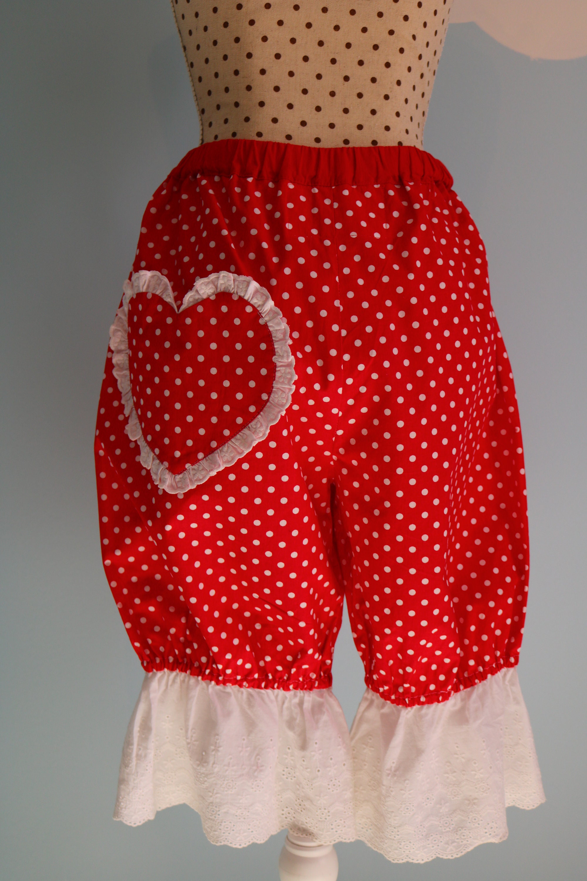Minnie Mouse Polka Dot Bloomers, Disney Lolita Bloomers, Cotton Polka ...